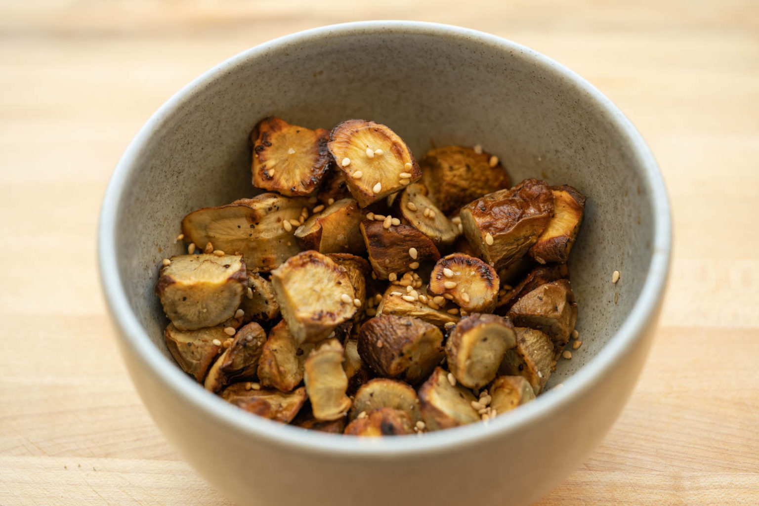 Shoyu Roasted Burdock Root (Gobo) - Adventures of Carlienne